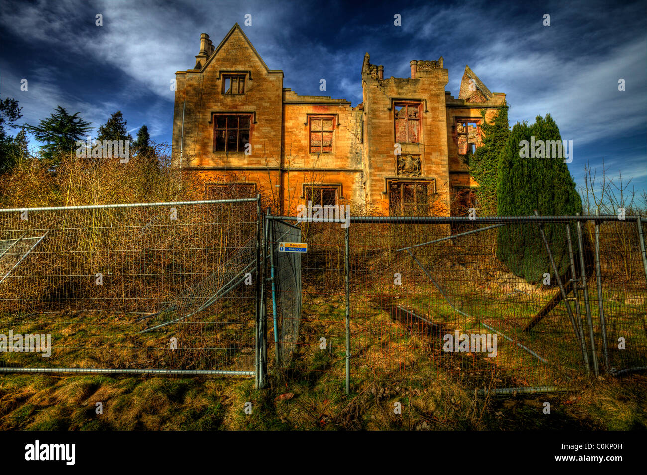 HDR treatment to Nocton Hall near Lincoln, Lincolnshire, England. This ...