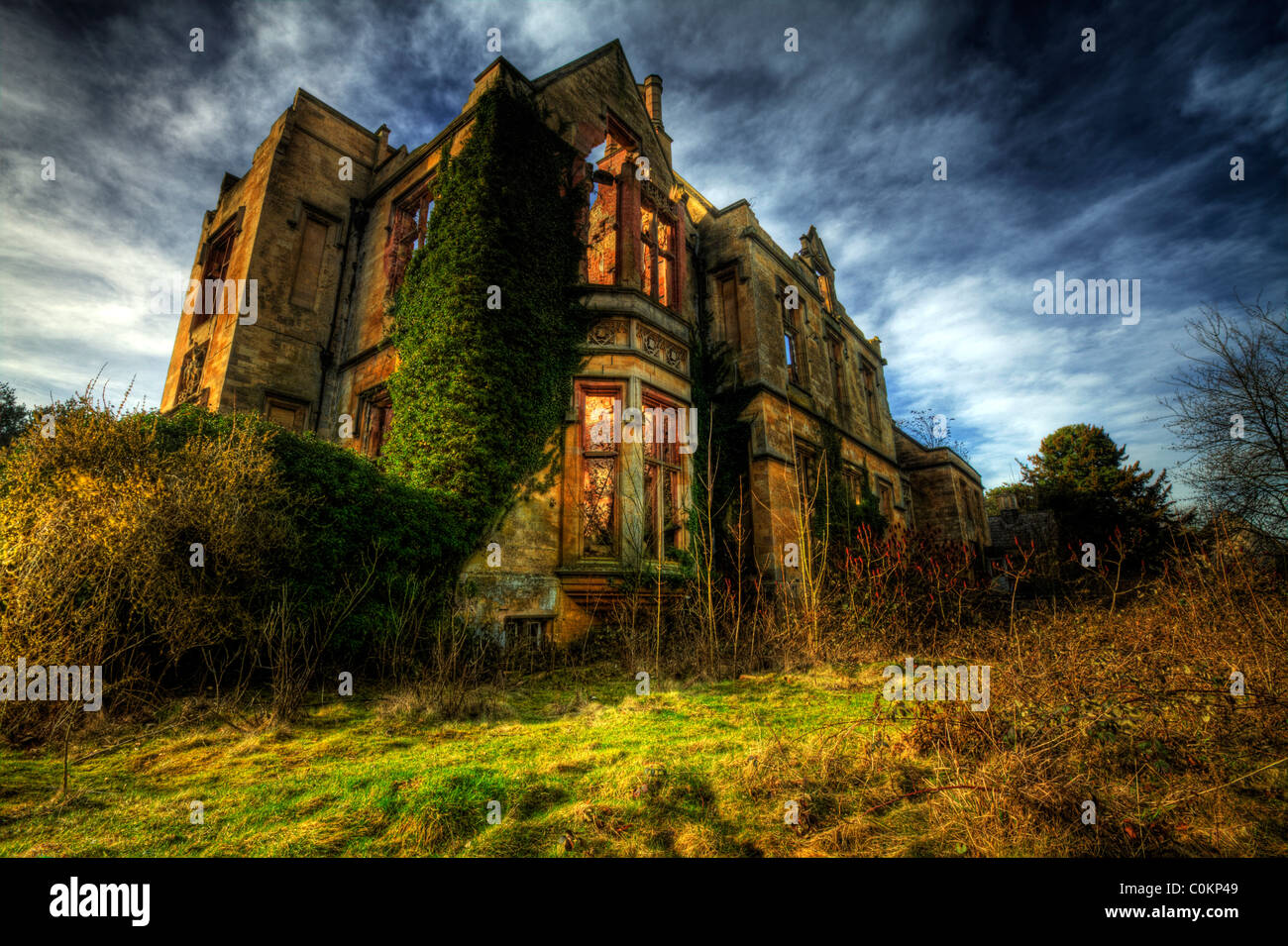 HDR treatment to Nocton Hall near Lincoln, Lincolnshire, England. This ...