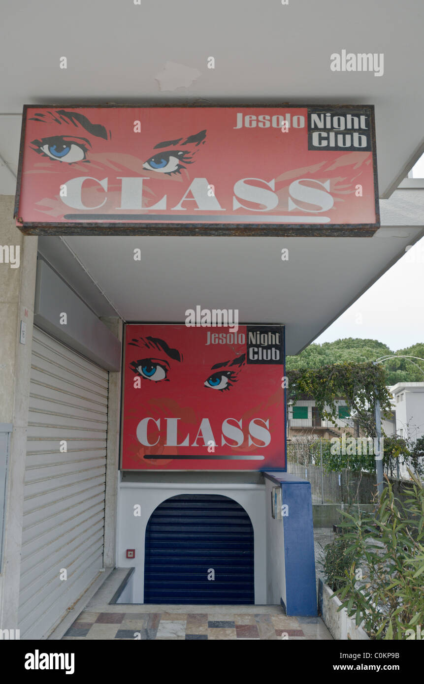 strip club Jesolo Italy Stock Photo - Alamy
