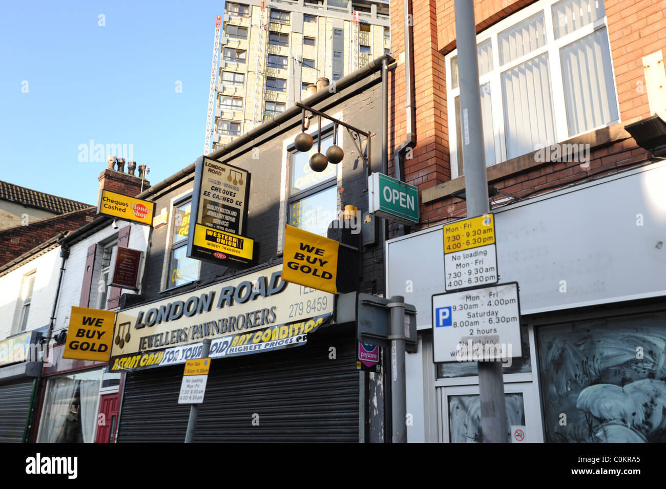Sheffield urban street scene Stock Photo - Alamy