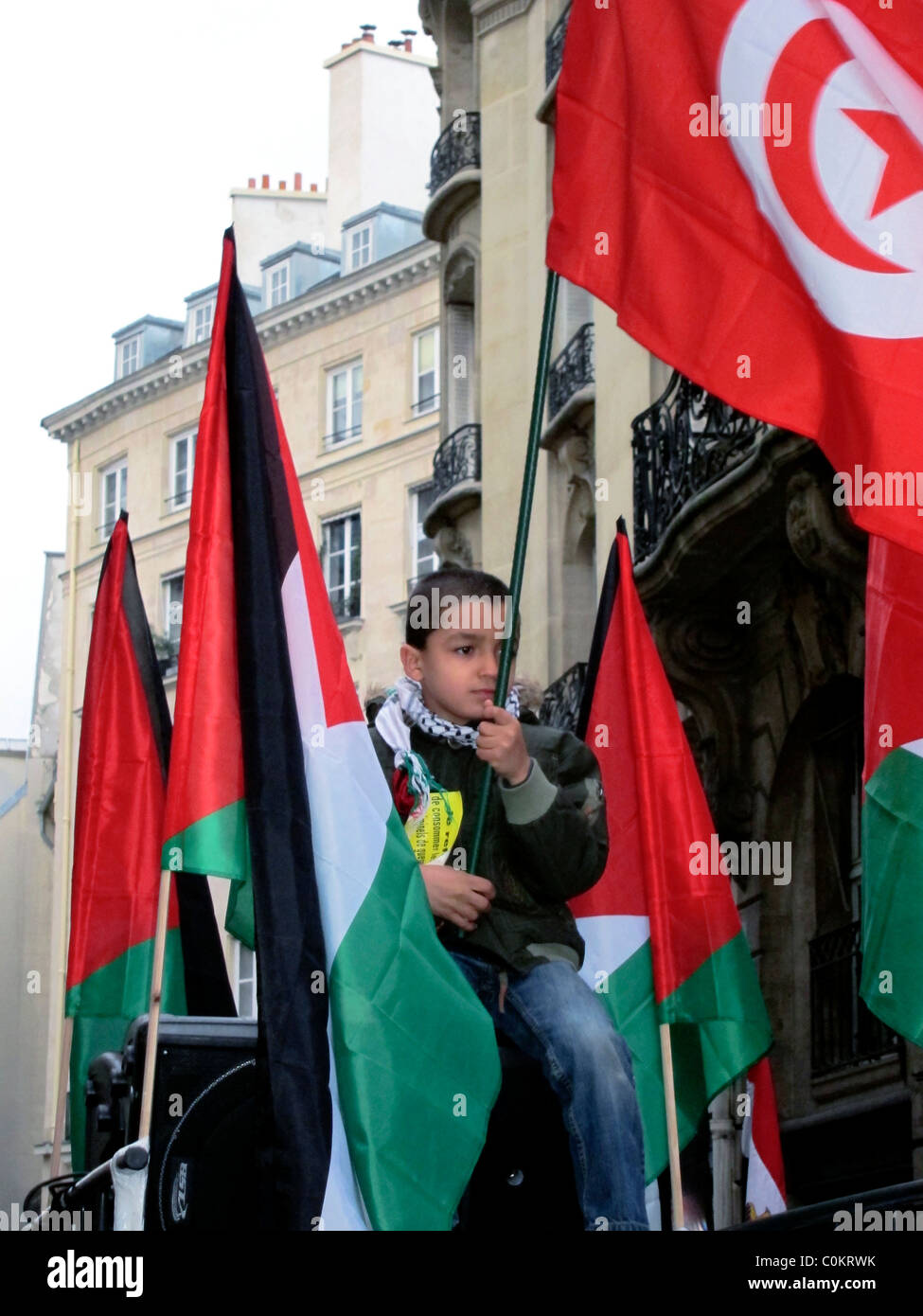 Paris, France, Public Demonstration, in Support of Libyan Revolution ...