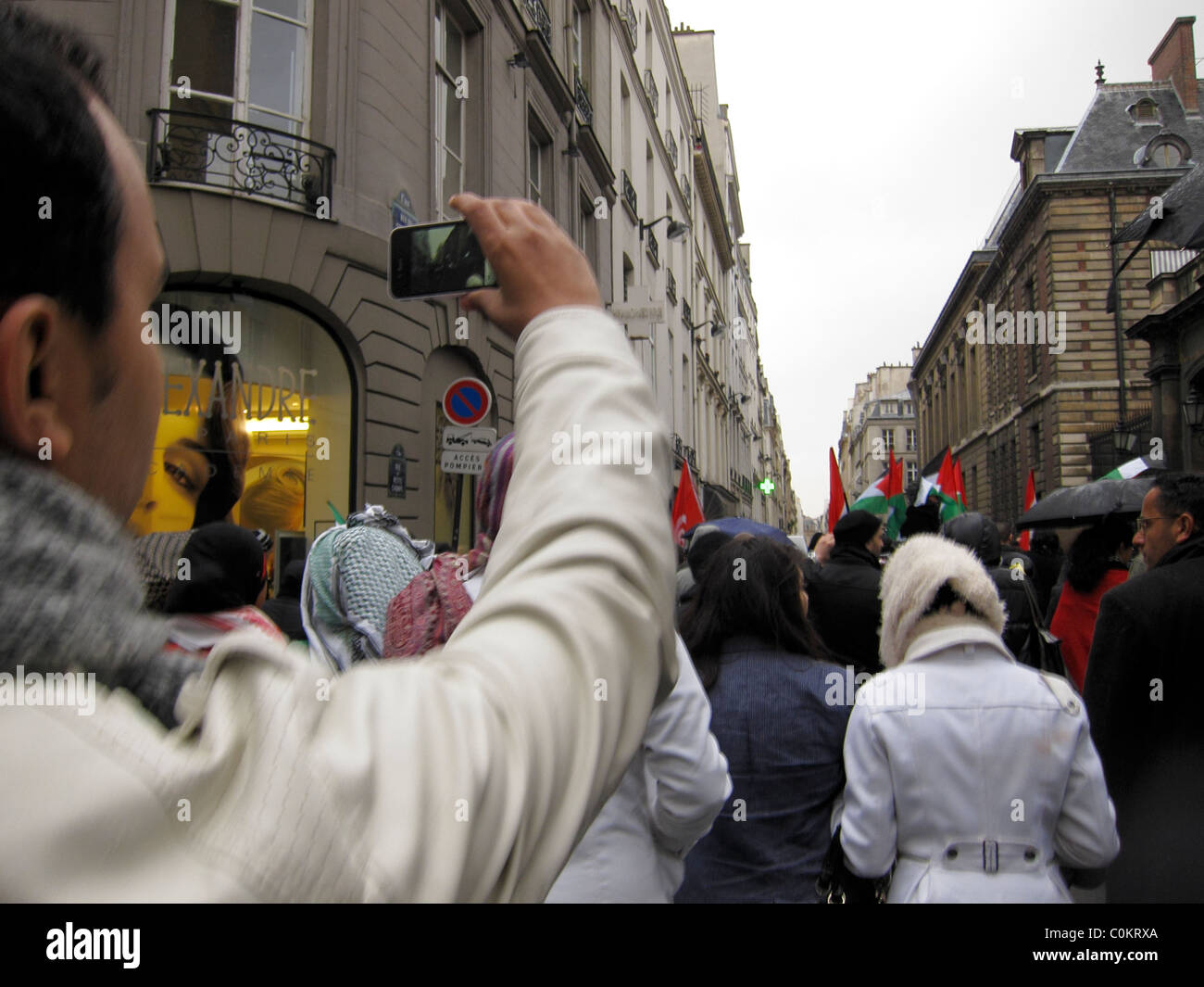 Paris, France, Public Demonstration, in Support of Libyan Revolution ...