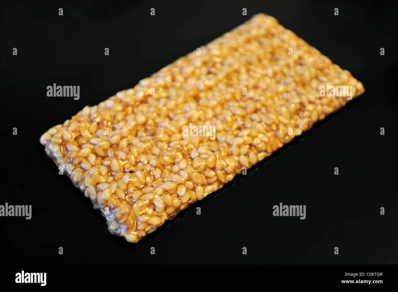 Sesame Snap bar Stock Photo - Alamy