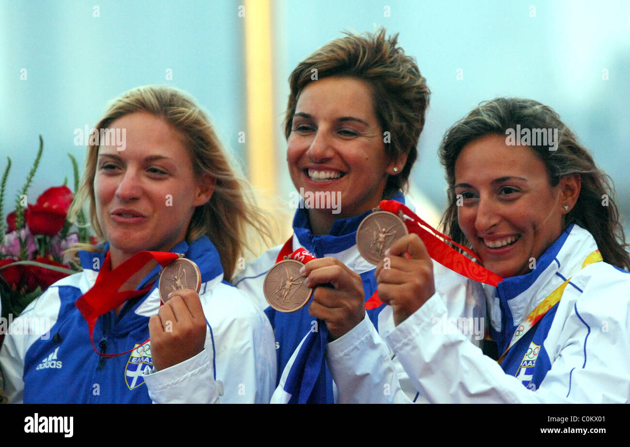 Papadopoulou Sofia, Kravarioti Virginia and Bekatorou Sofia of Greece ...