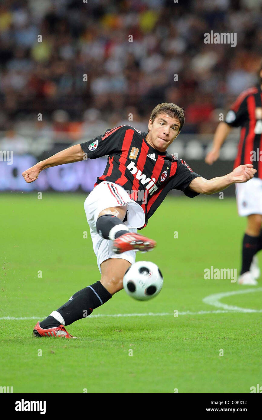 Alberto Paloschi of AC Milan playing in the Luigi Berlusconi Trophy ...