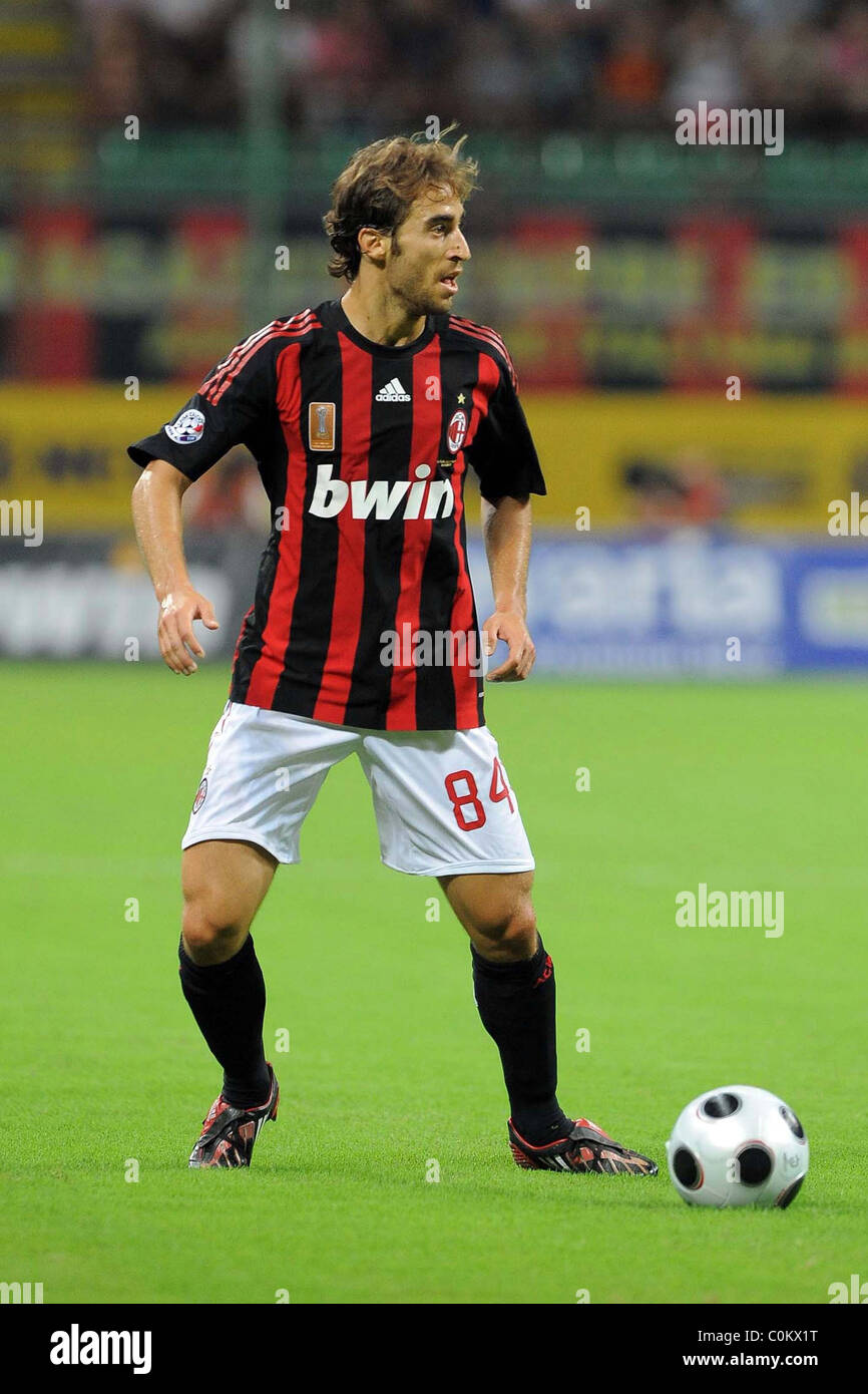 Mathieu Flamini of AC Milan playing in the Luigi Berlusconi Trophy 2008 ...