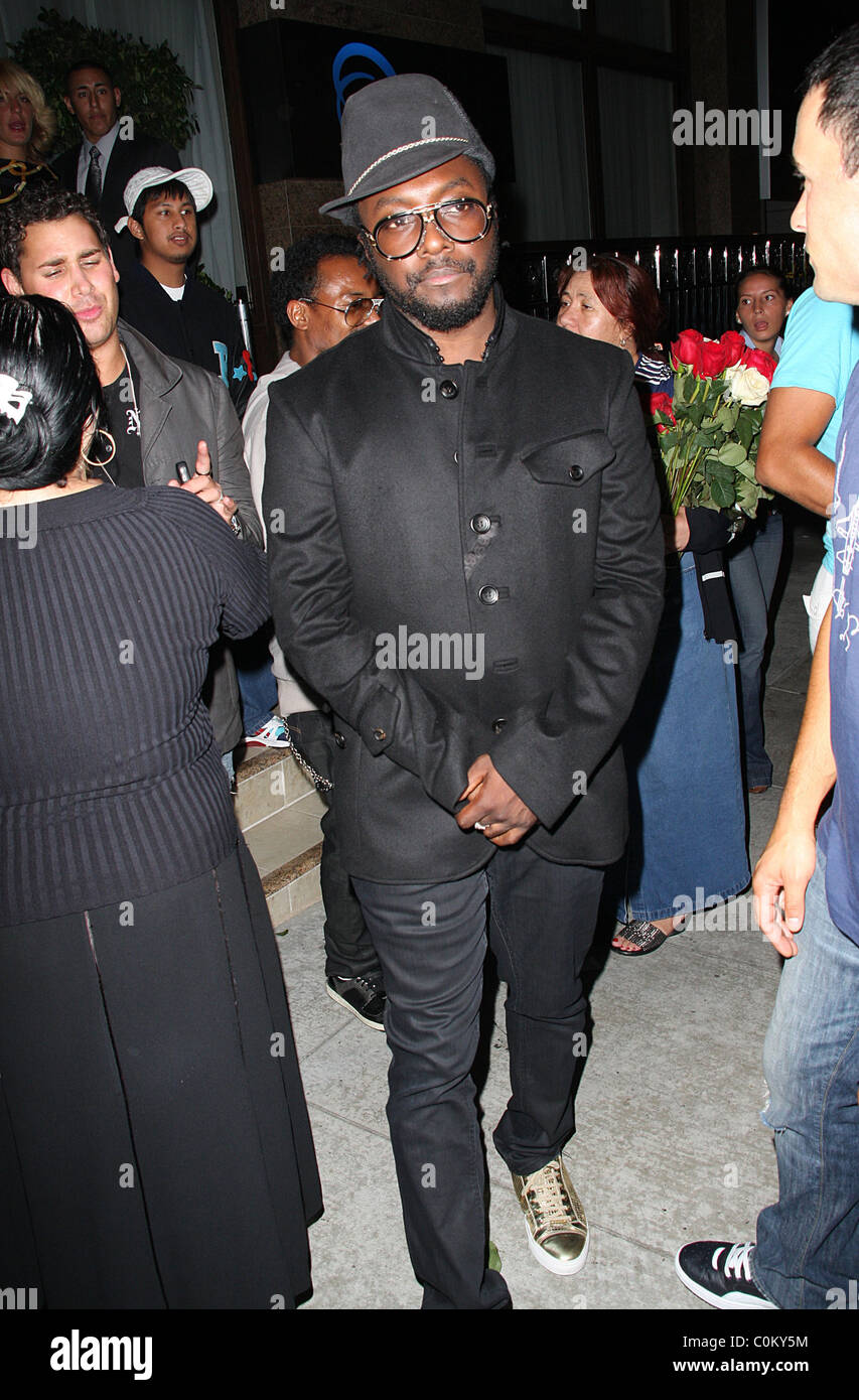 will.i.am of the Black Eyed Peas outside One On Sunset Los Angeles ...
