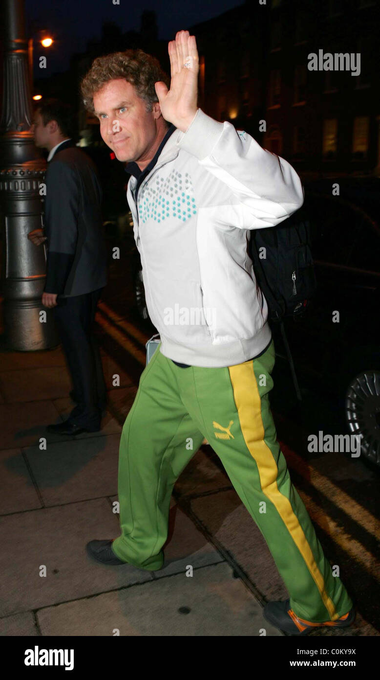 Will Ferrell arriving at the Merion Hotel. Dublin, Ireland - 19.08.08 ...