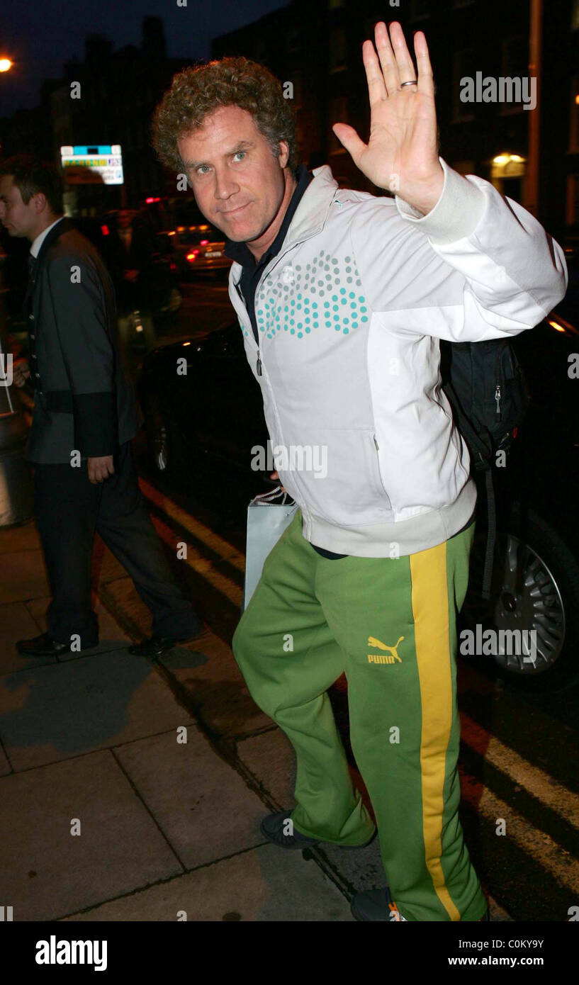 Will Ferrell arriving at the Merion Hotel. Dublin, Ireland - 19.08.08 ...