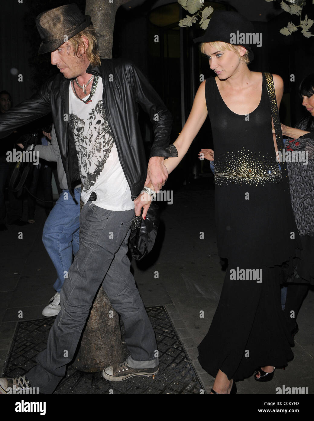 Rhys Ifans and new girlfriend Kimberly Stewart leave Bungalow 8 ...