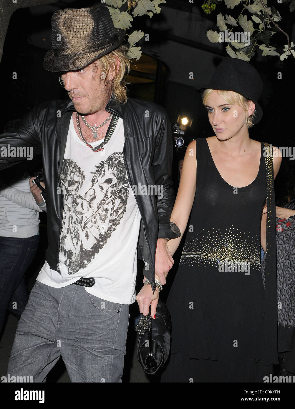 Rhys Ifans and new girlfriend Kimberly Stewart leave Bungalow 8 ...