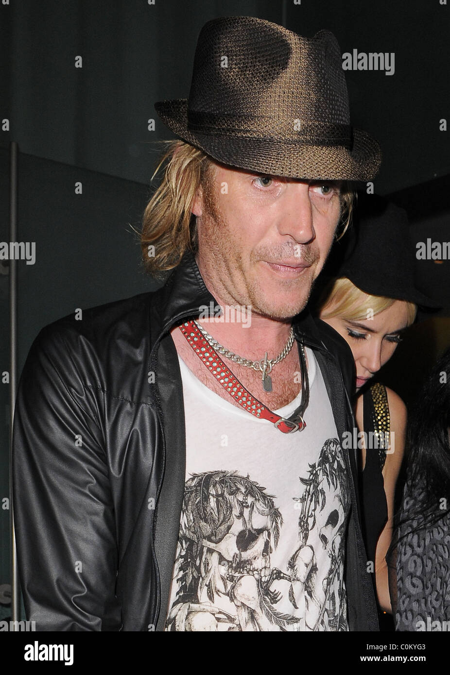 Rhys Ifans and new girlfriend Kimberly Stewart leave Bungalow 8 ...