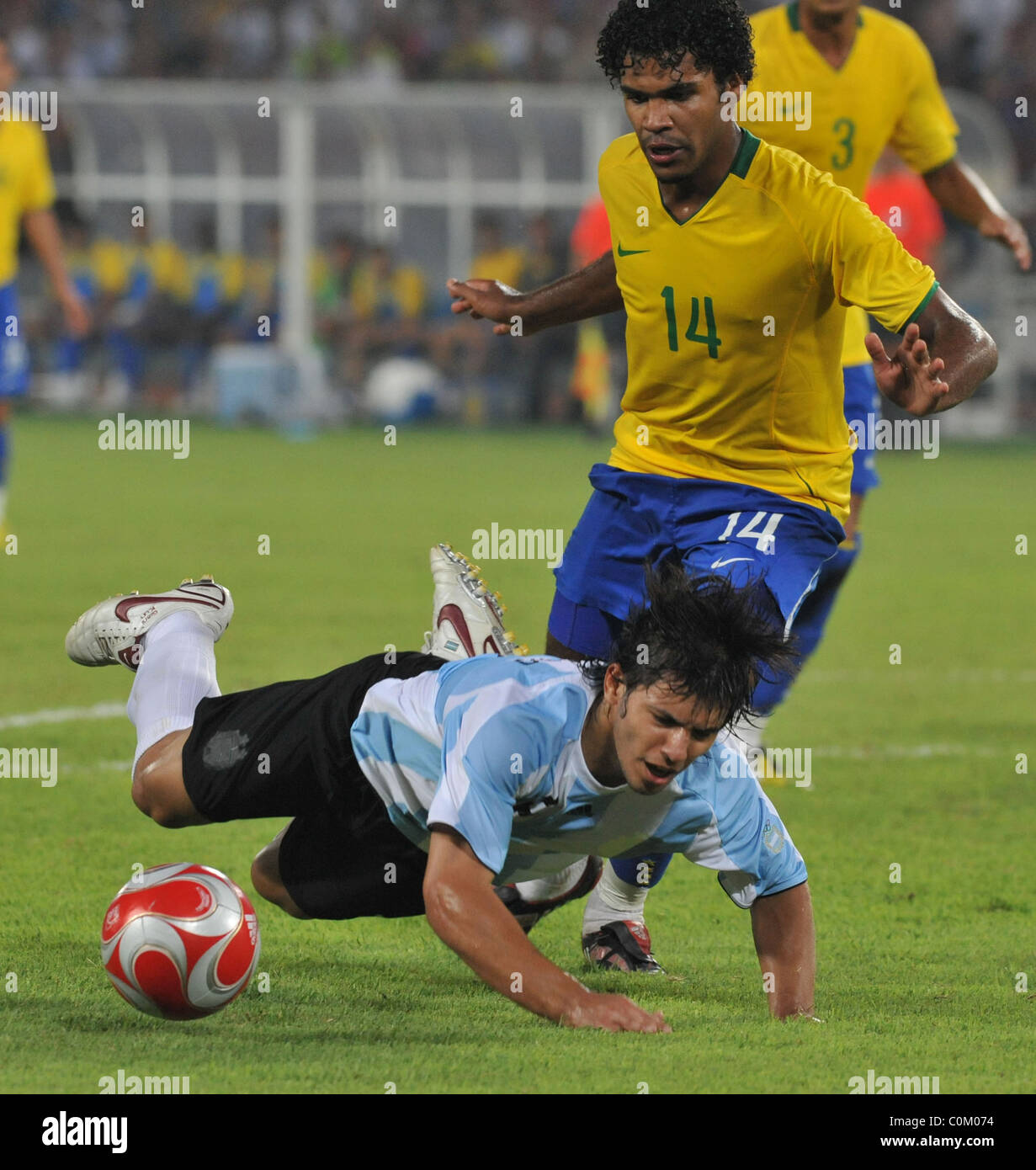 Argentina beat Brazil 3-0 in the semi-final of the men's football at ...