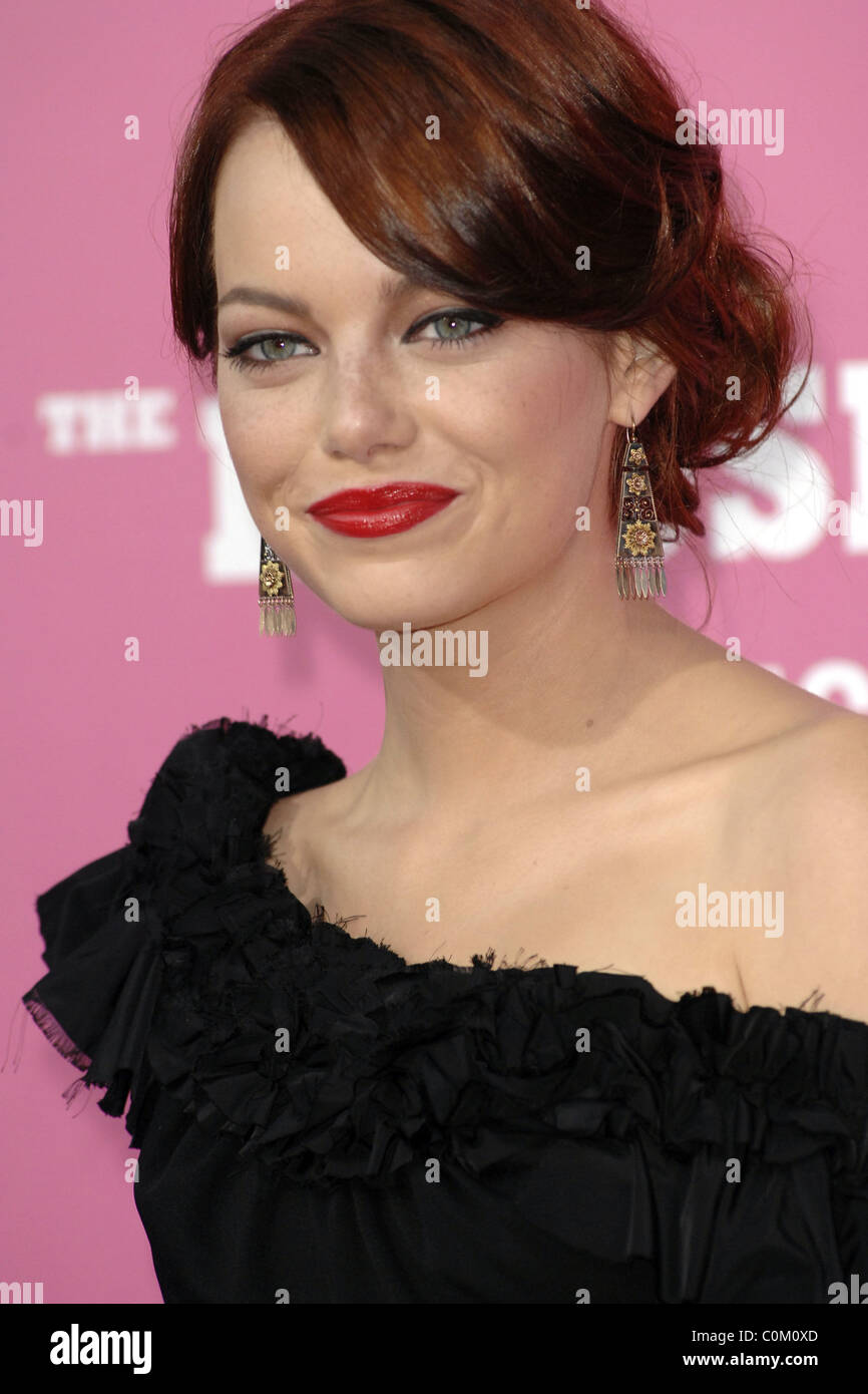 Emma Stone Premiere of 'The House Bunny' at the Mann's Village Theater ...