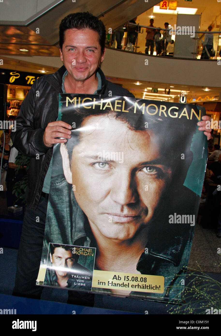 German singer Michael Morgan signing autographs at Ring Center in ...