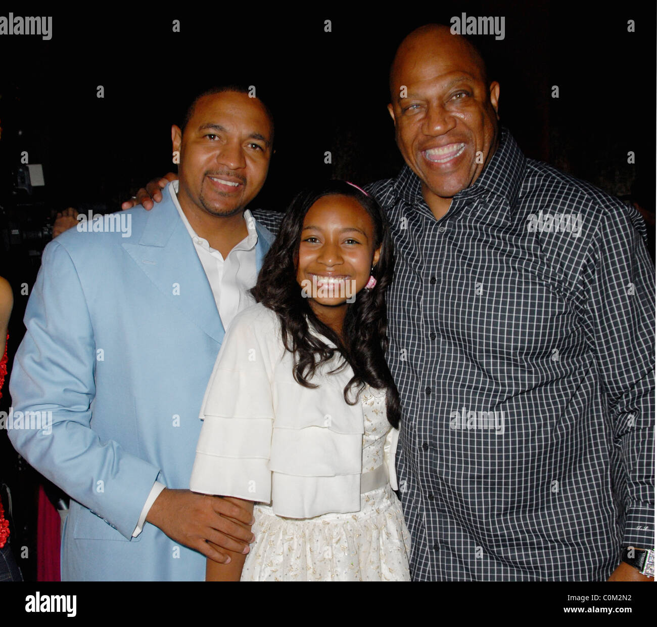 Mark Jackson, Daughter Heavyn Jackson and Tommy 'Tiny' Lister arrive ...