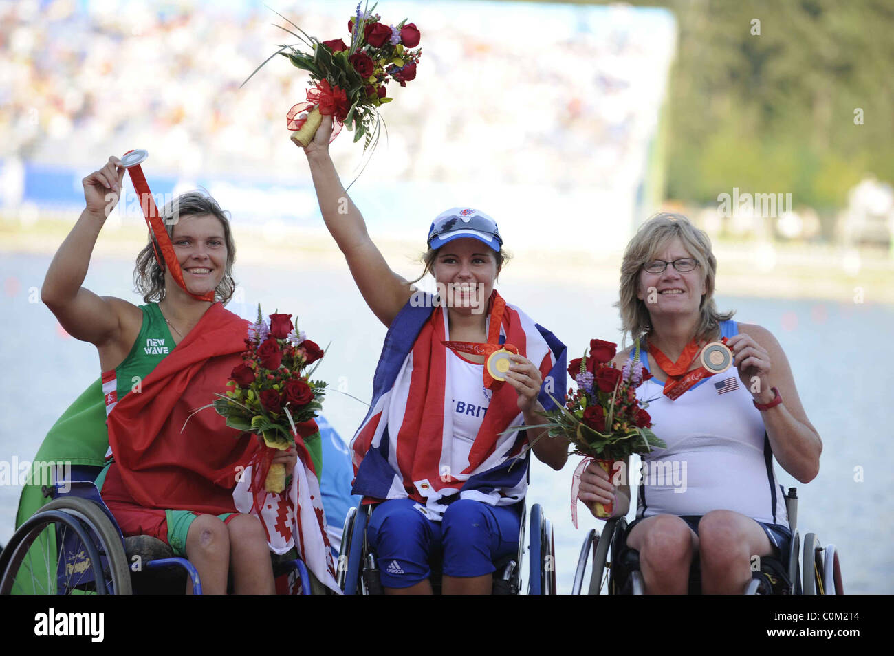 British rower Helene Raynsford wins the gold medal in the women's 1000m ...