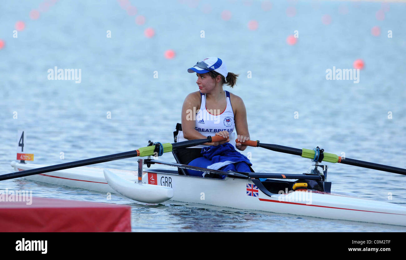 British rower Helene Raynsford wins the gold medal in the women's 1000m ...