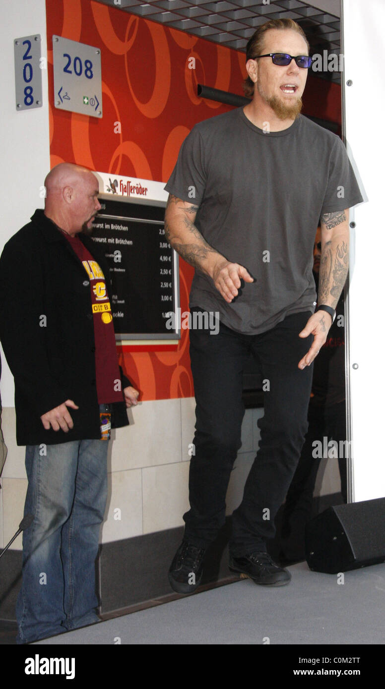 James Hetfield attend the Photocall to promote the launch of their new ...