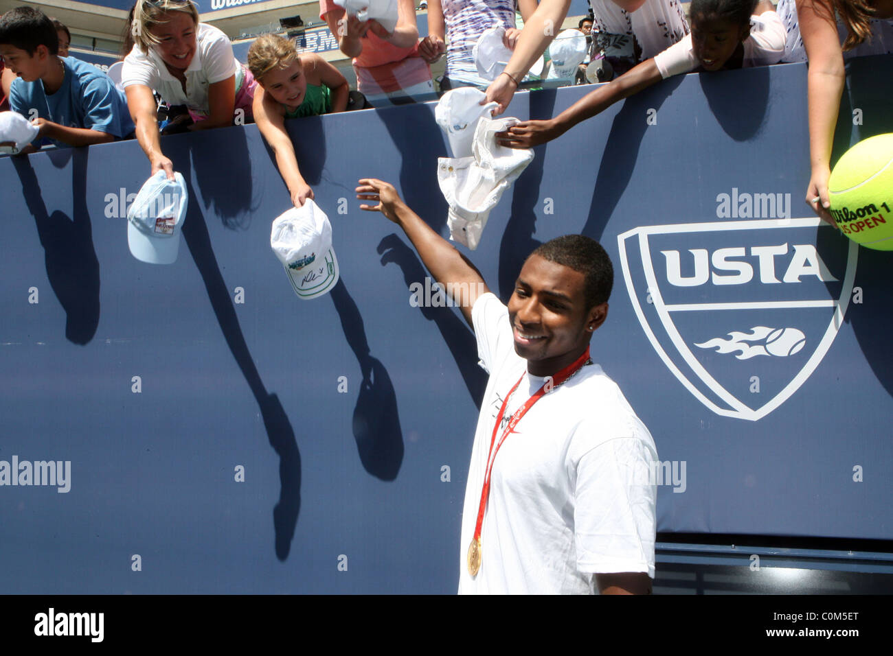 Cullen Jones Arthur Ashe Kids' Day 2008 at the USTA Billie Jean King ...