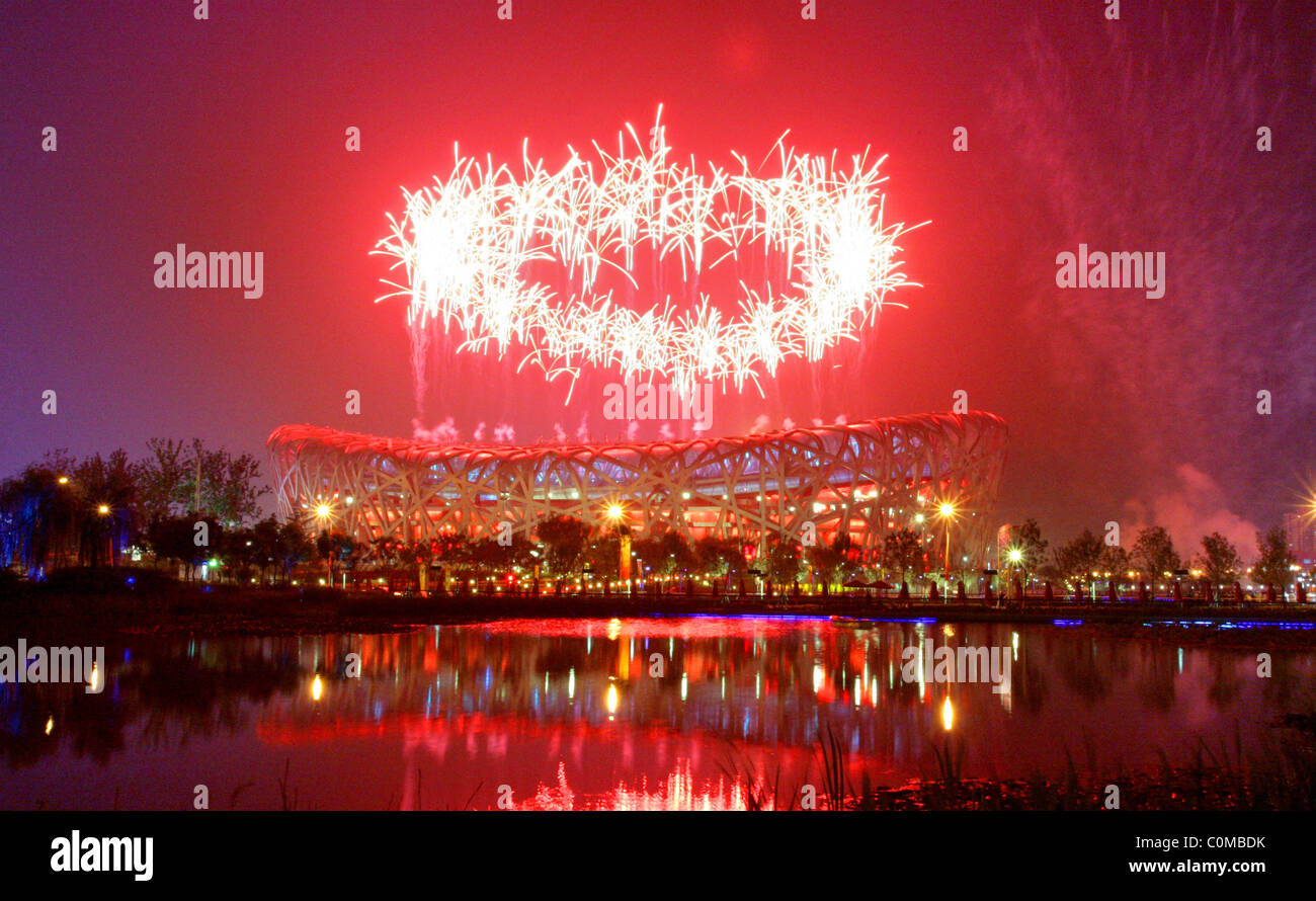 The Beijing 2008 Olympic Games closing ceremony in the National Stadium ...