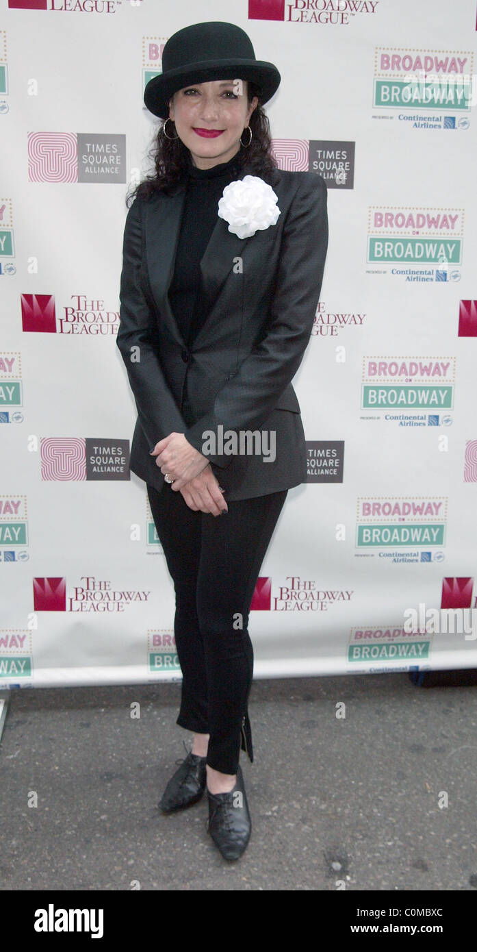 Bebe Neuwirth appearing at the free public outdoor concert called ...