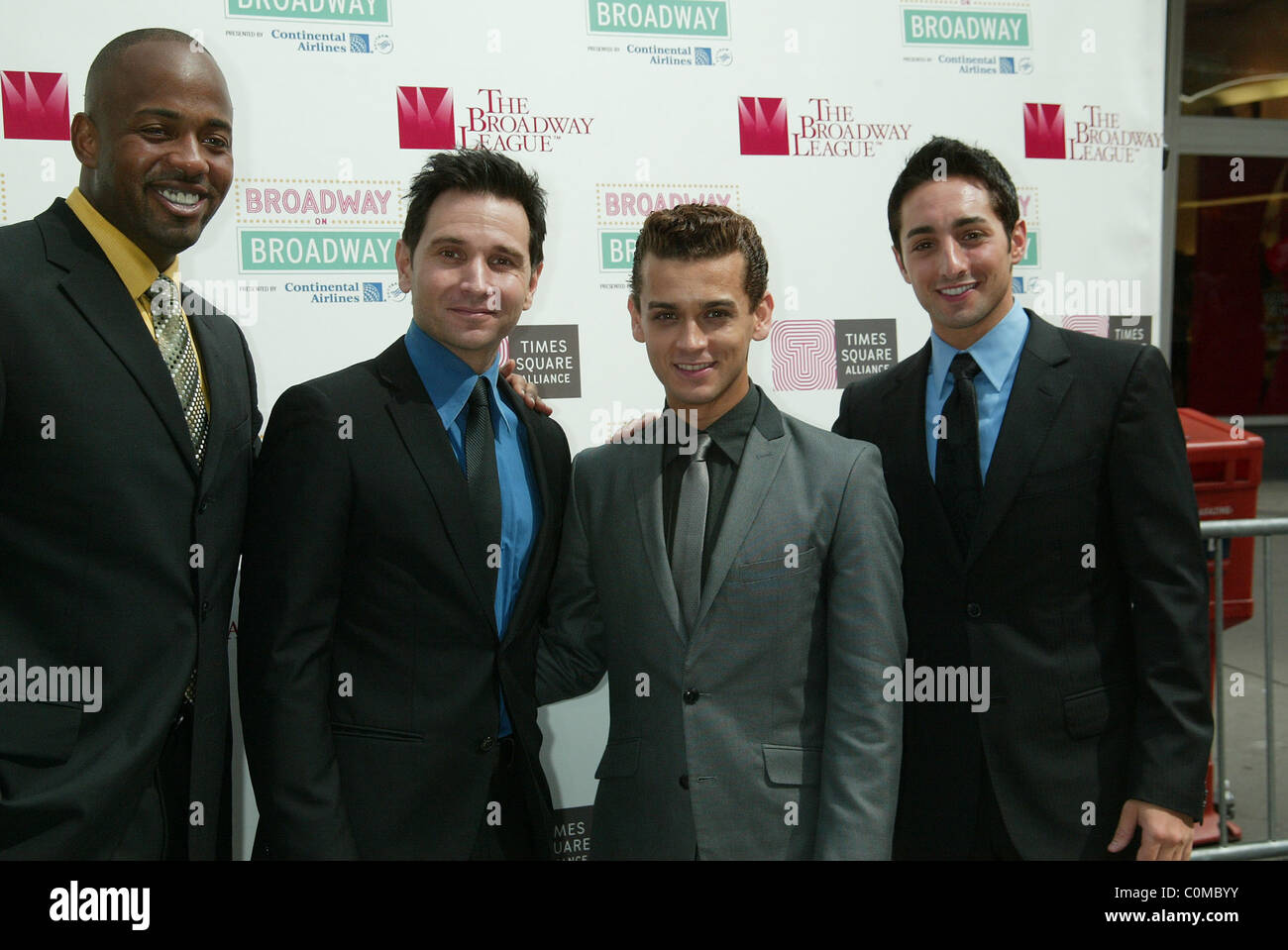 Michael Longoria and the cast of Jersey Boys appearing at the free ...