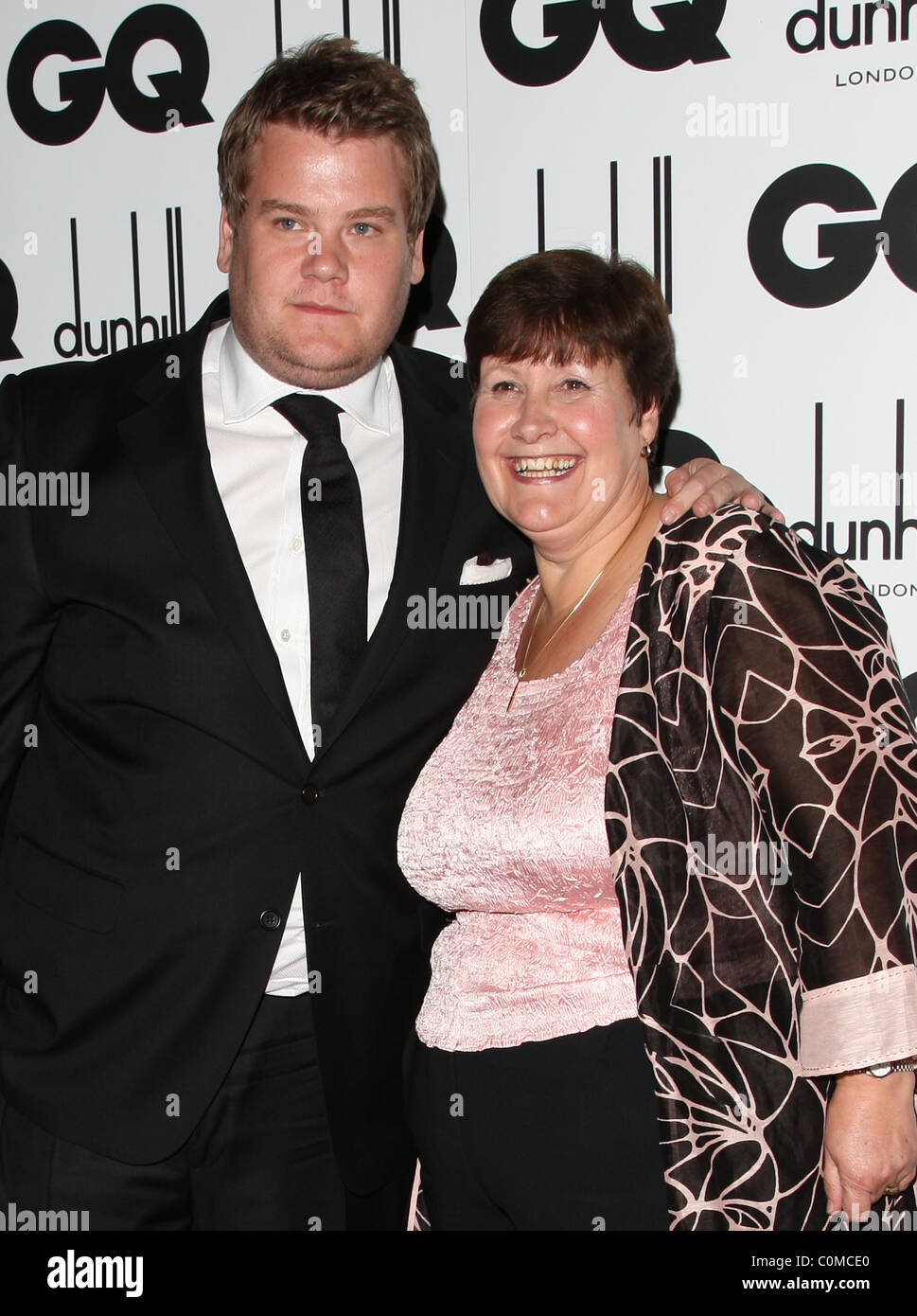 James Corden with his mother GQ Men of the Year Awards held at the ...