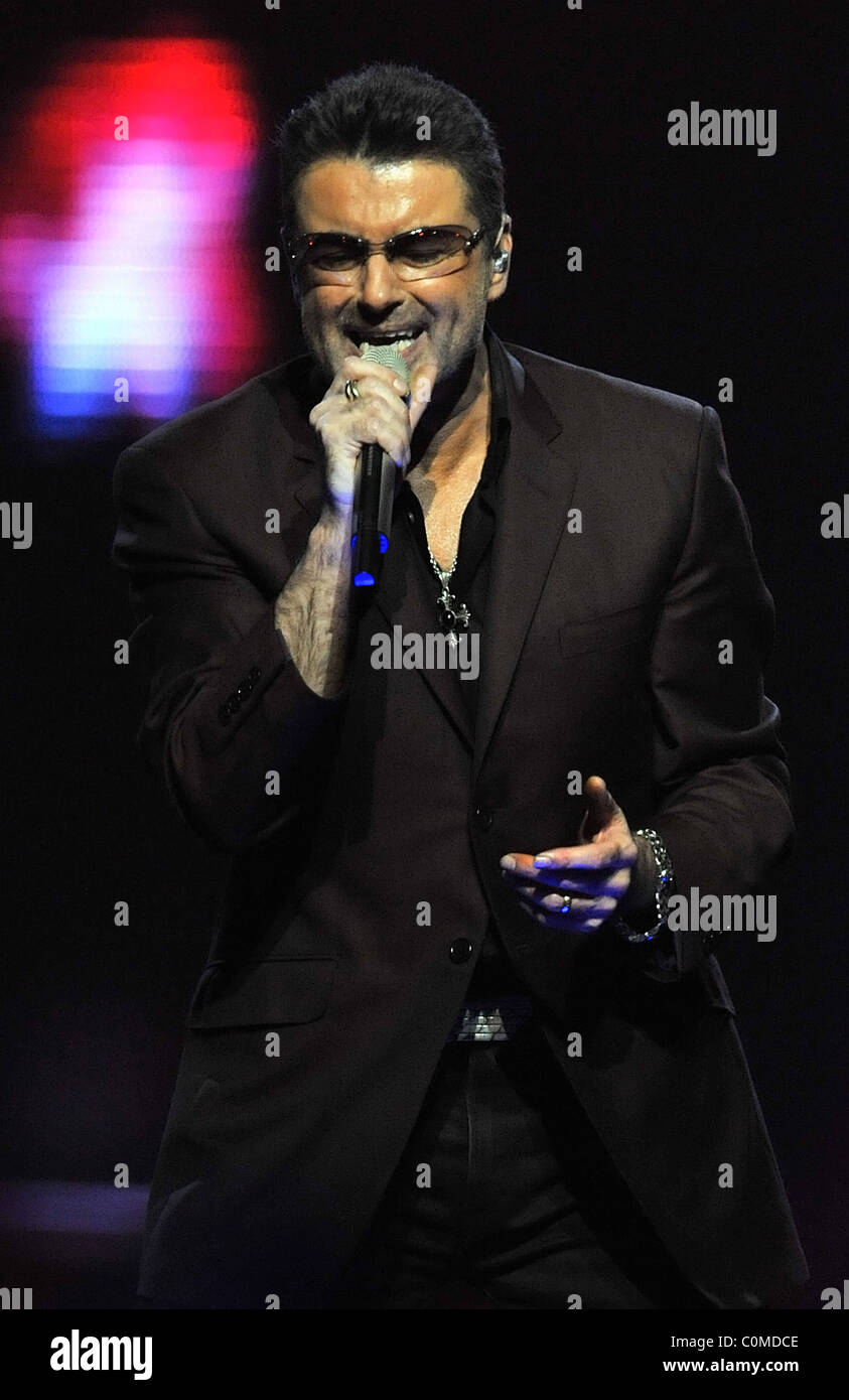 George Michael performs his last concert at Earls Court London, England ...