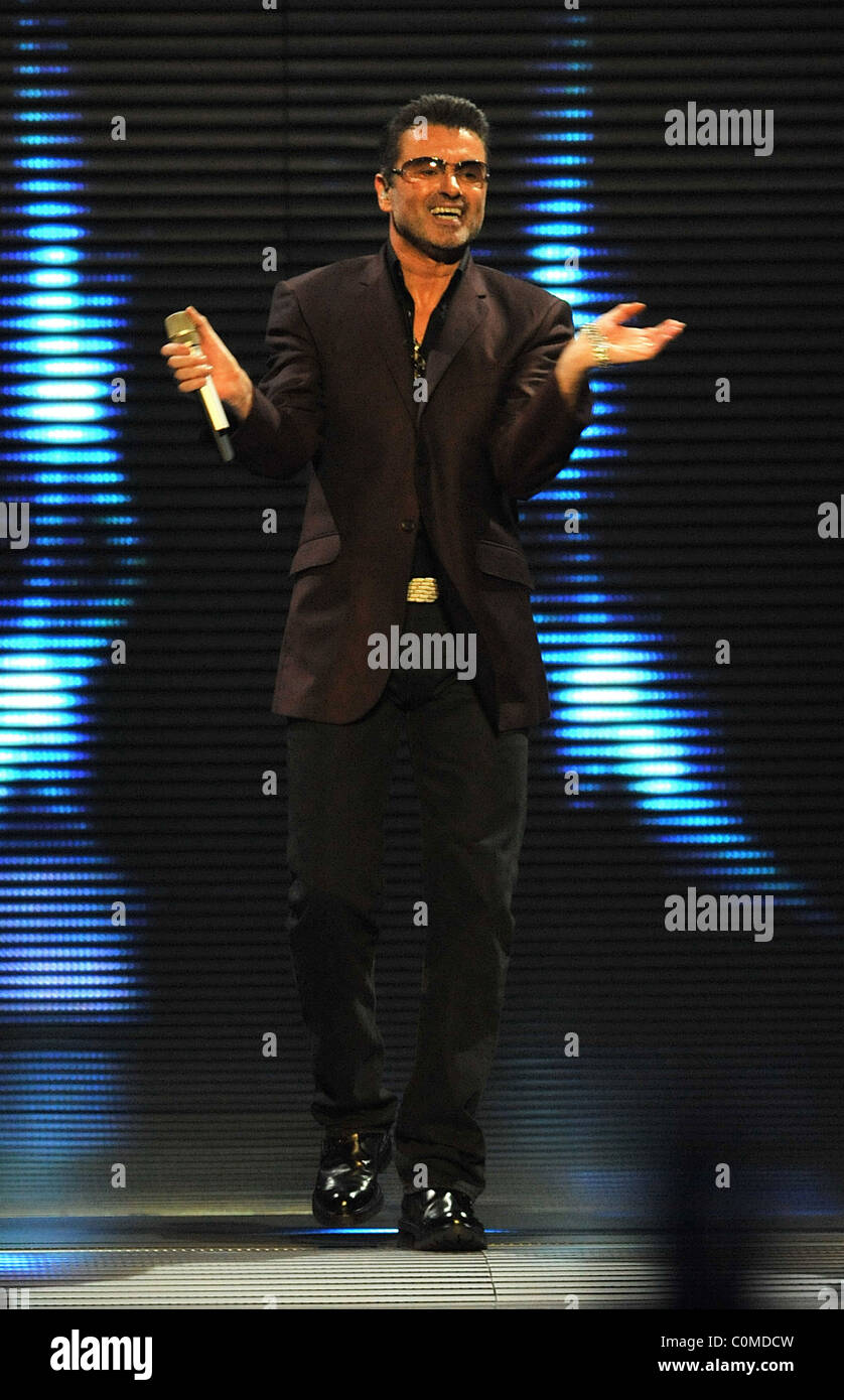 George Michael performs his last concert at Earls Court London, England ...