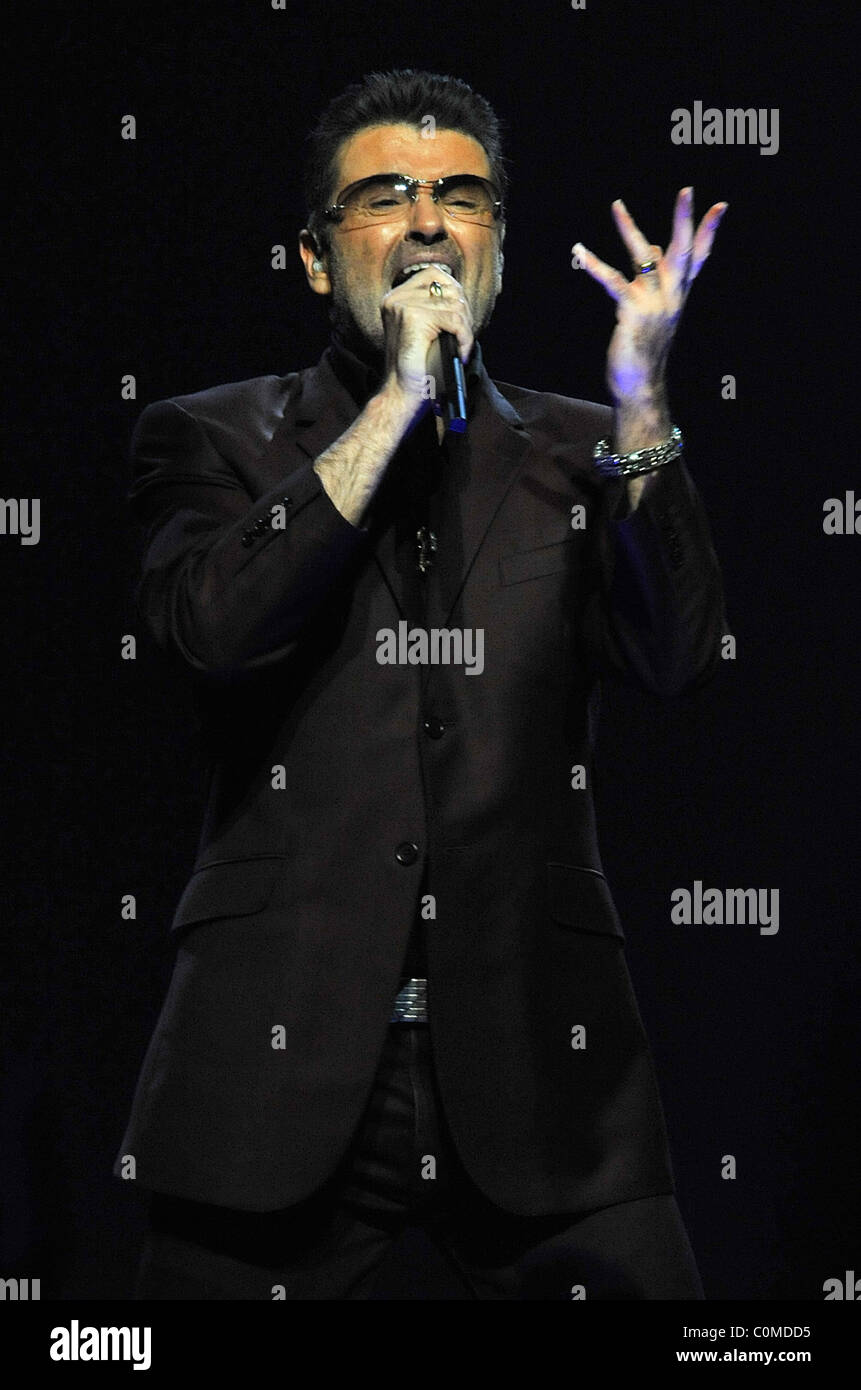 George Michael performs his last concert at Earls Court London, England ...