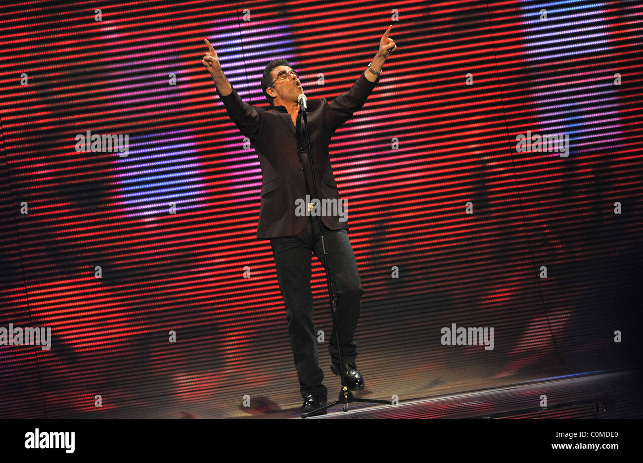 George Michael performs his last concert at Earls Court London, England ...