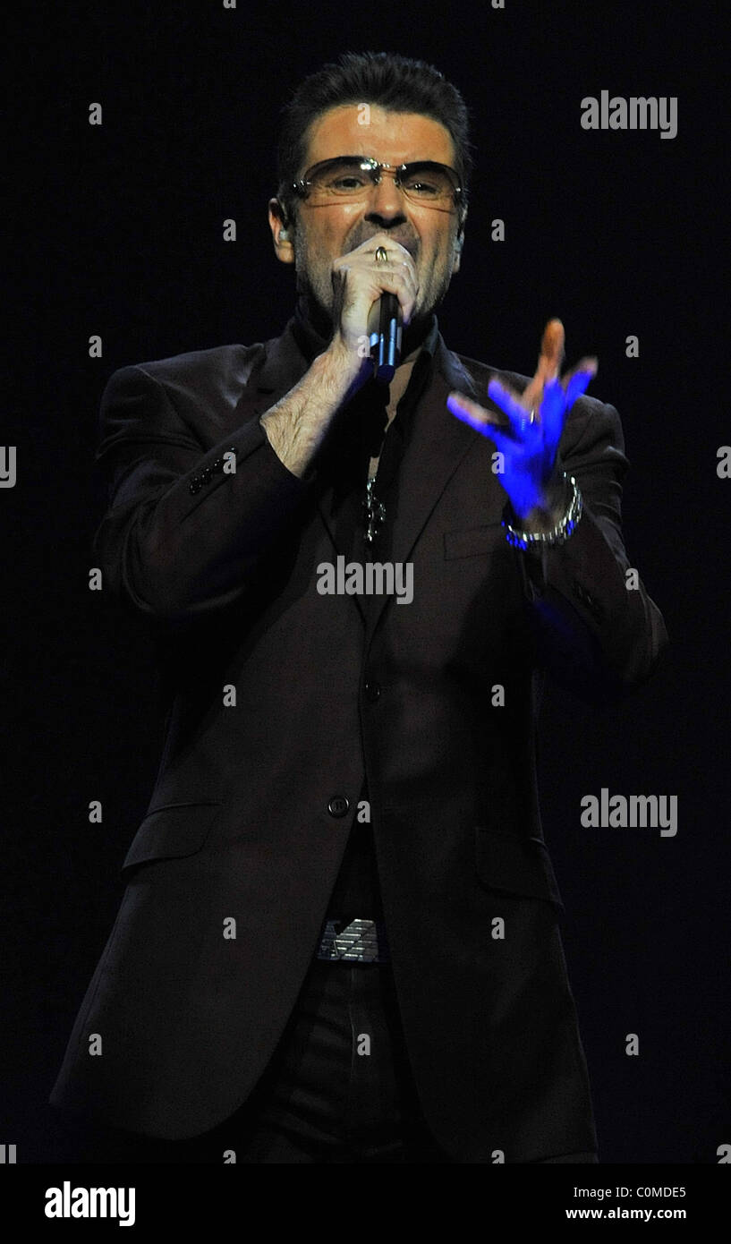 George Michael performs his last concert at Earls Court London, England ...