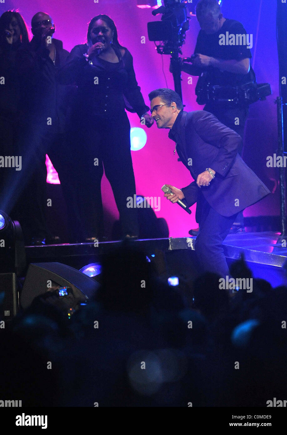 George Michael performs his last concert at Earls Court London, England ...