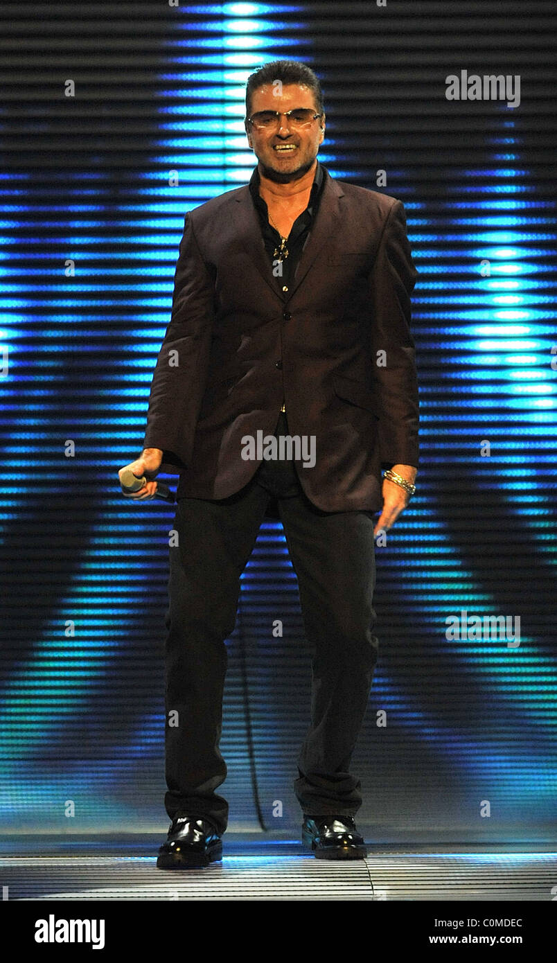 George Michael performs his last concert at Earls Court London, England ...