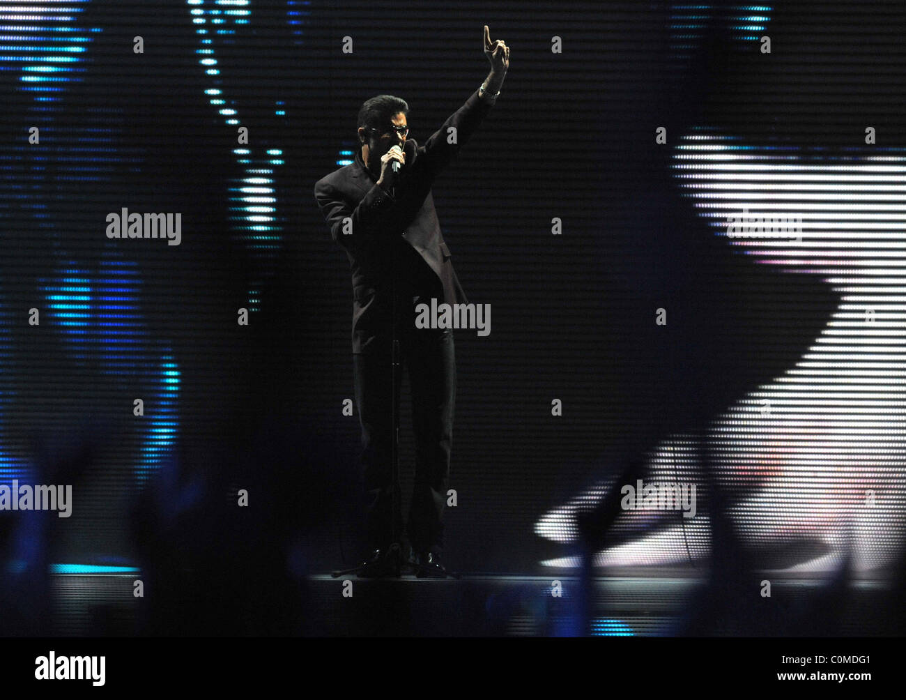 George Michael performs his last concert at Earls Court London, England ...