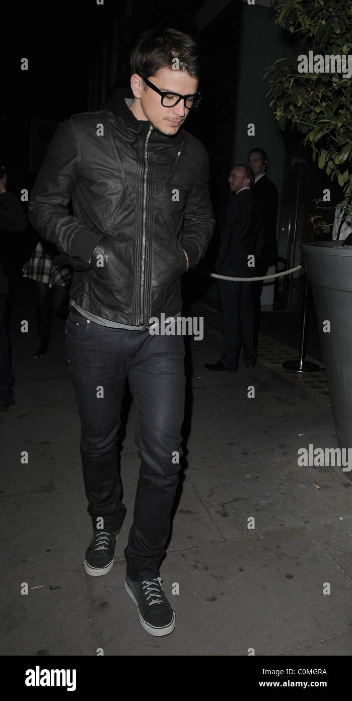 Josh Hartnett leaving Bungalow 8 nightclub at 2am. London, England - 16 ...