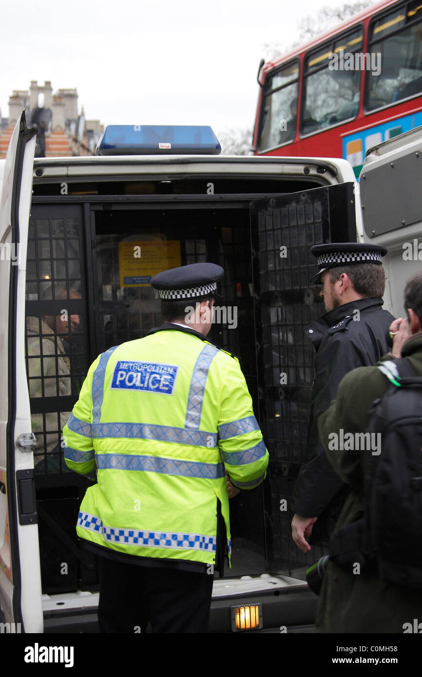 Police van with flags hi-res stock photography and images - Alamy