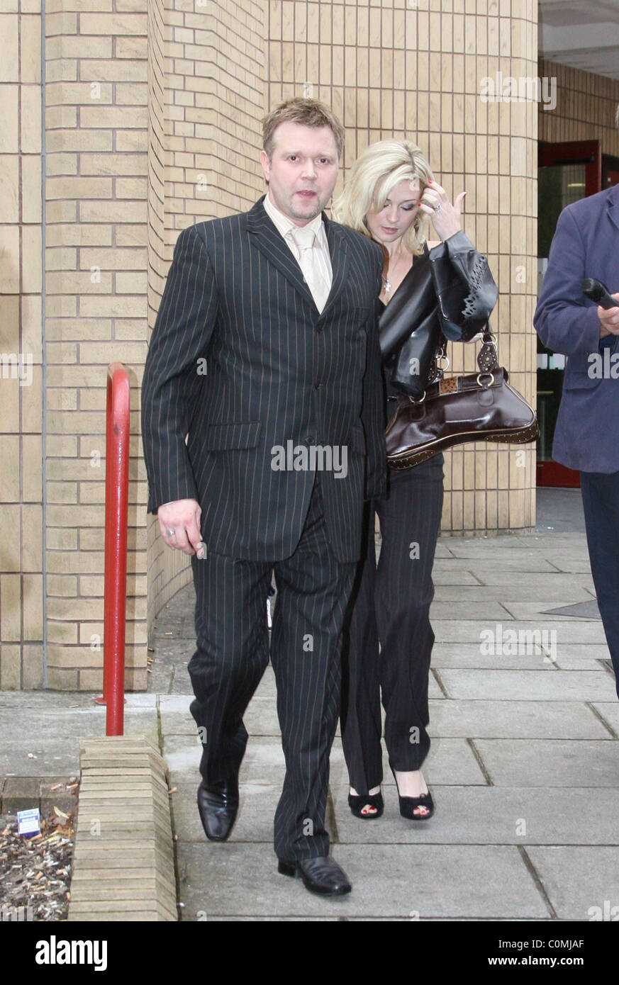 Darren Day leaving Cardiff Magistrates Court with his partner after ...
