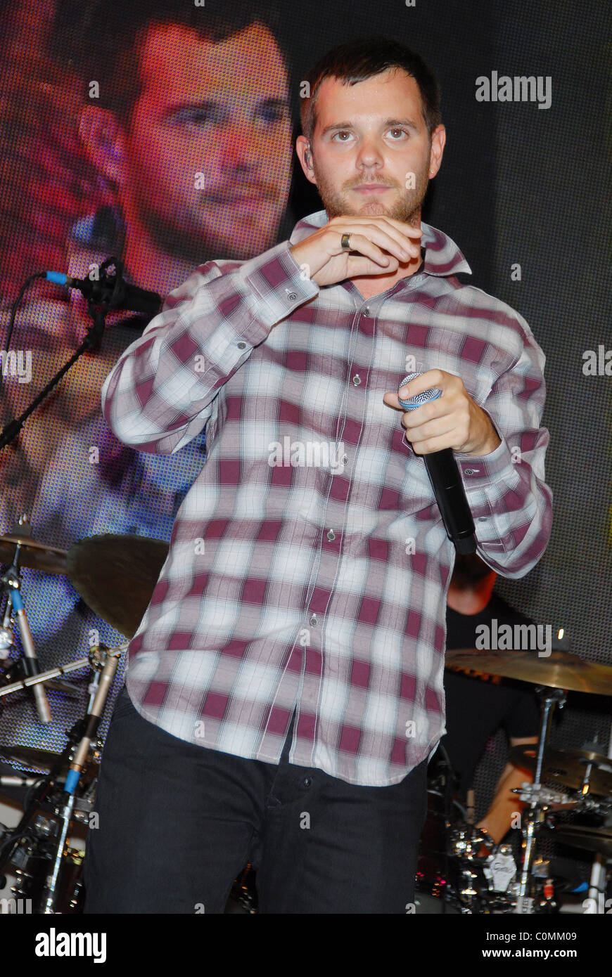 Mike Skinner of The Streets performing live at HMV Oxford Street London ...