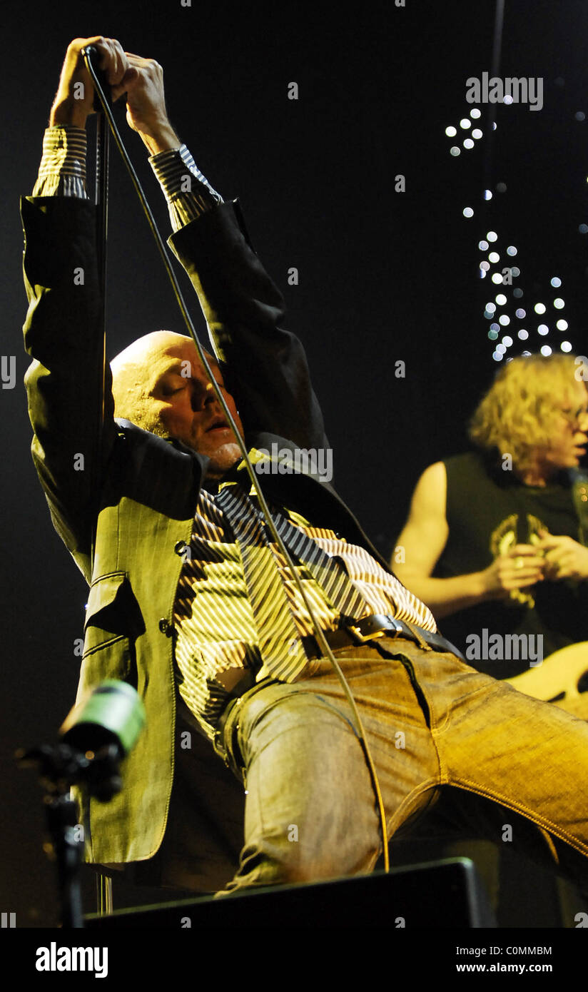 Michael Stipe REM perform live in concert at 'Siemens arena' Vilnius ...