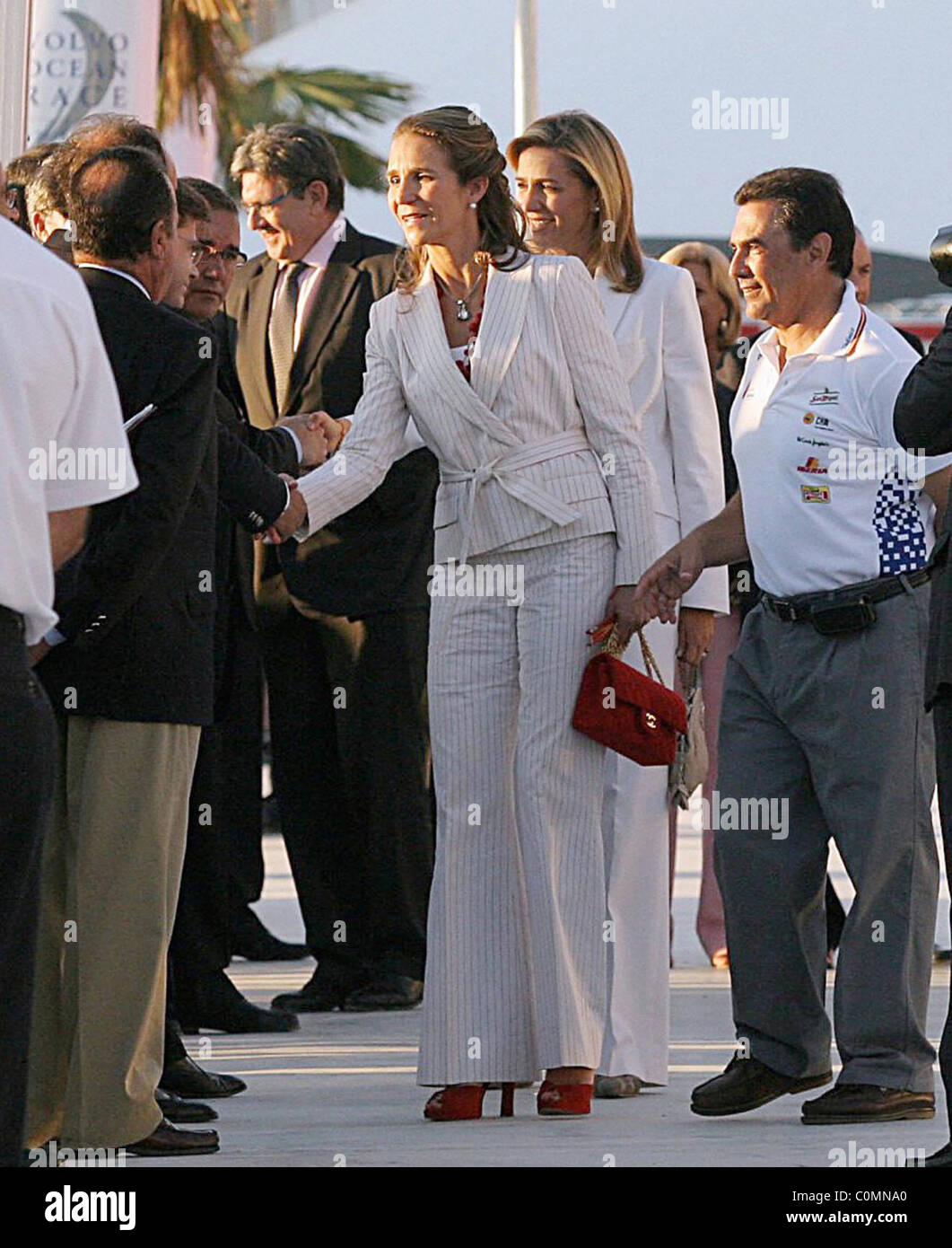 Princess Elena and Princess Cristina at the launch of the ships ...
