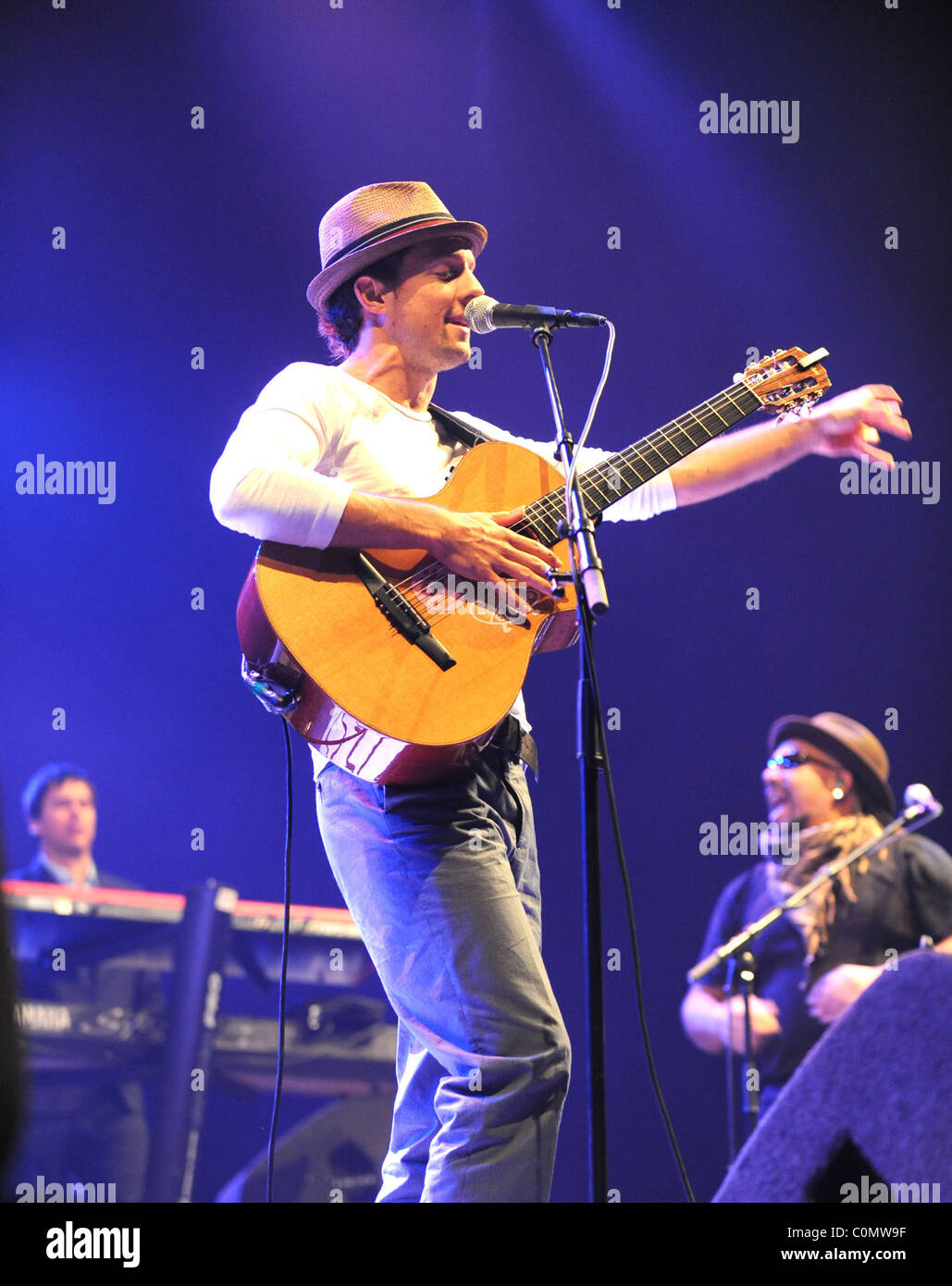 American singer Jason Mraz performing in concert at the Heineken Music ...