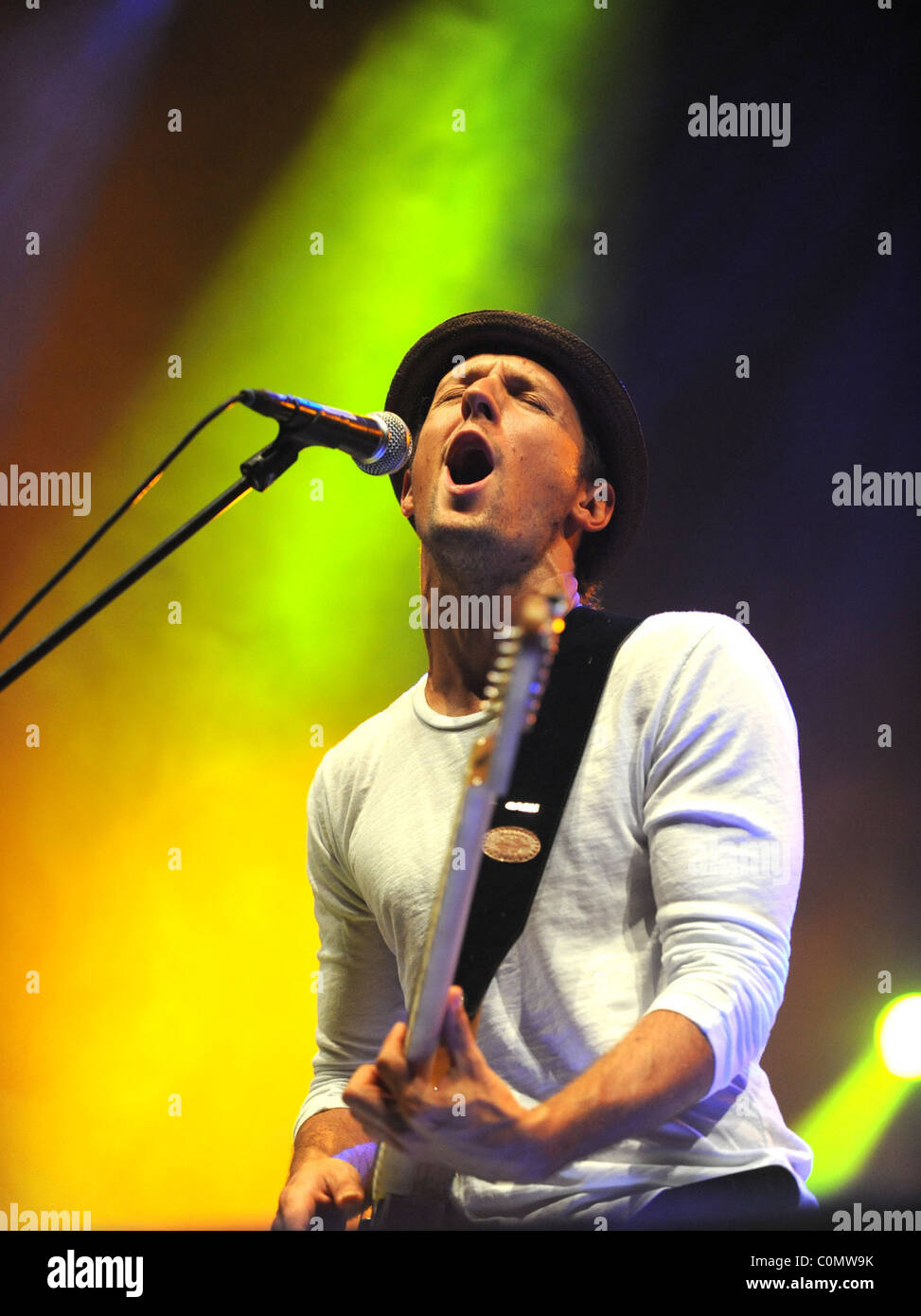 American singer Jason Mraz performing in concert at the Heineken Music ...