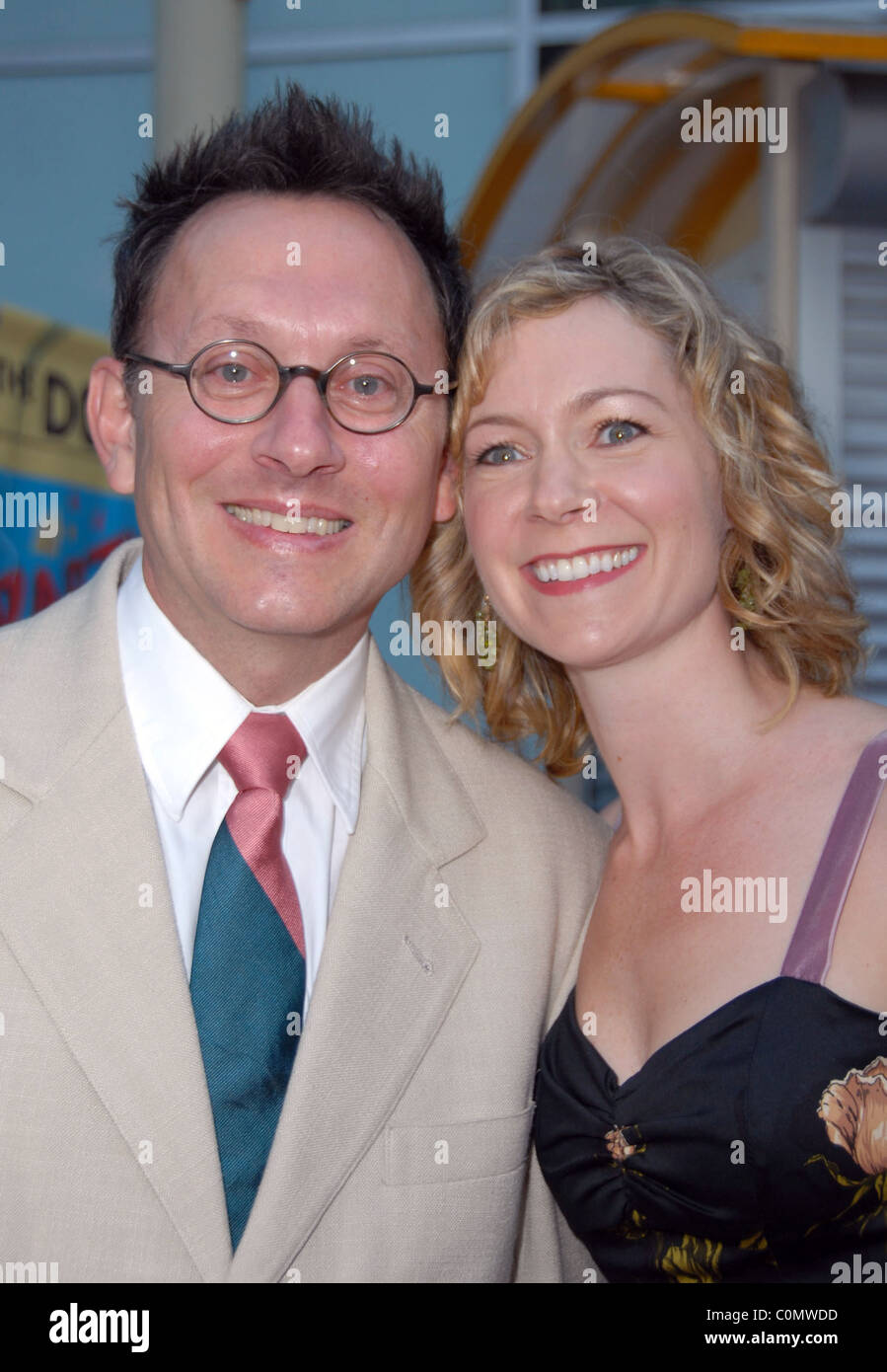 Michael Emerson and Carrie Preston arriving at the 'Towelhead' Premiere ...
