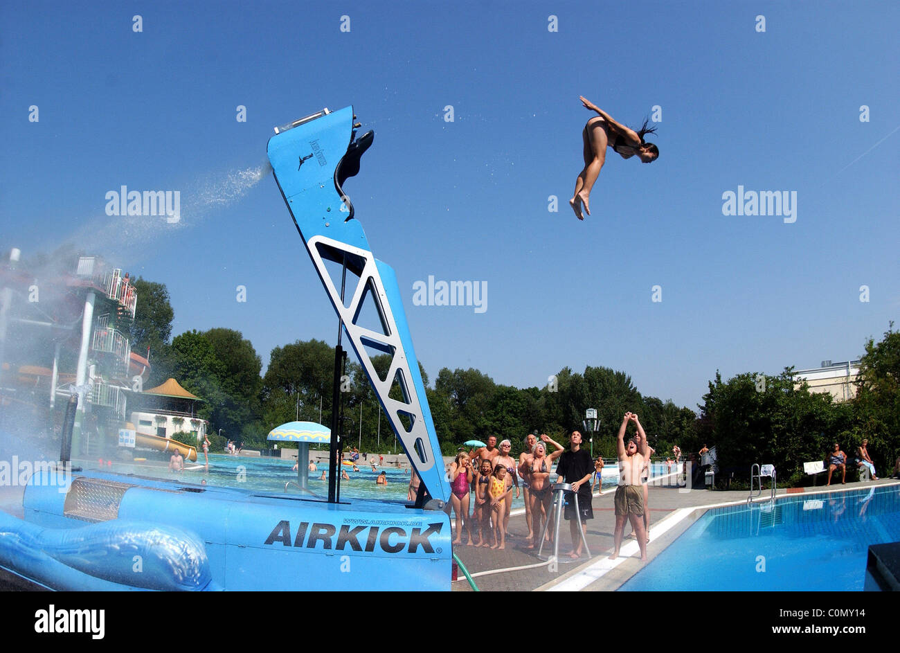 HUMAN CATAPULT Are your pool parties in need of a boost? The AirKick ...