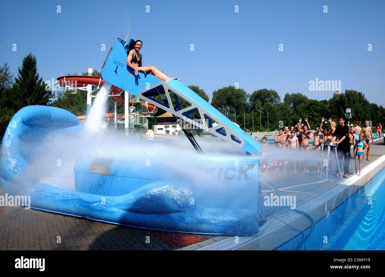 HUMAN CATAPULT Are your pool parties in need of a boost? The AirKick ...