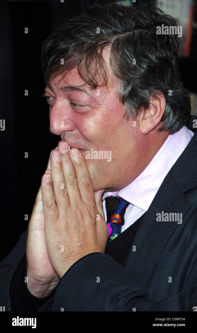 Stephen Fry signs copies of his new book 'Stephen Fry In America' at ...