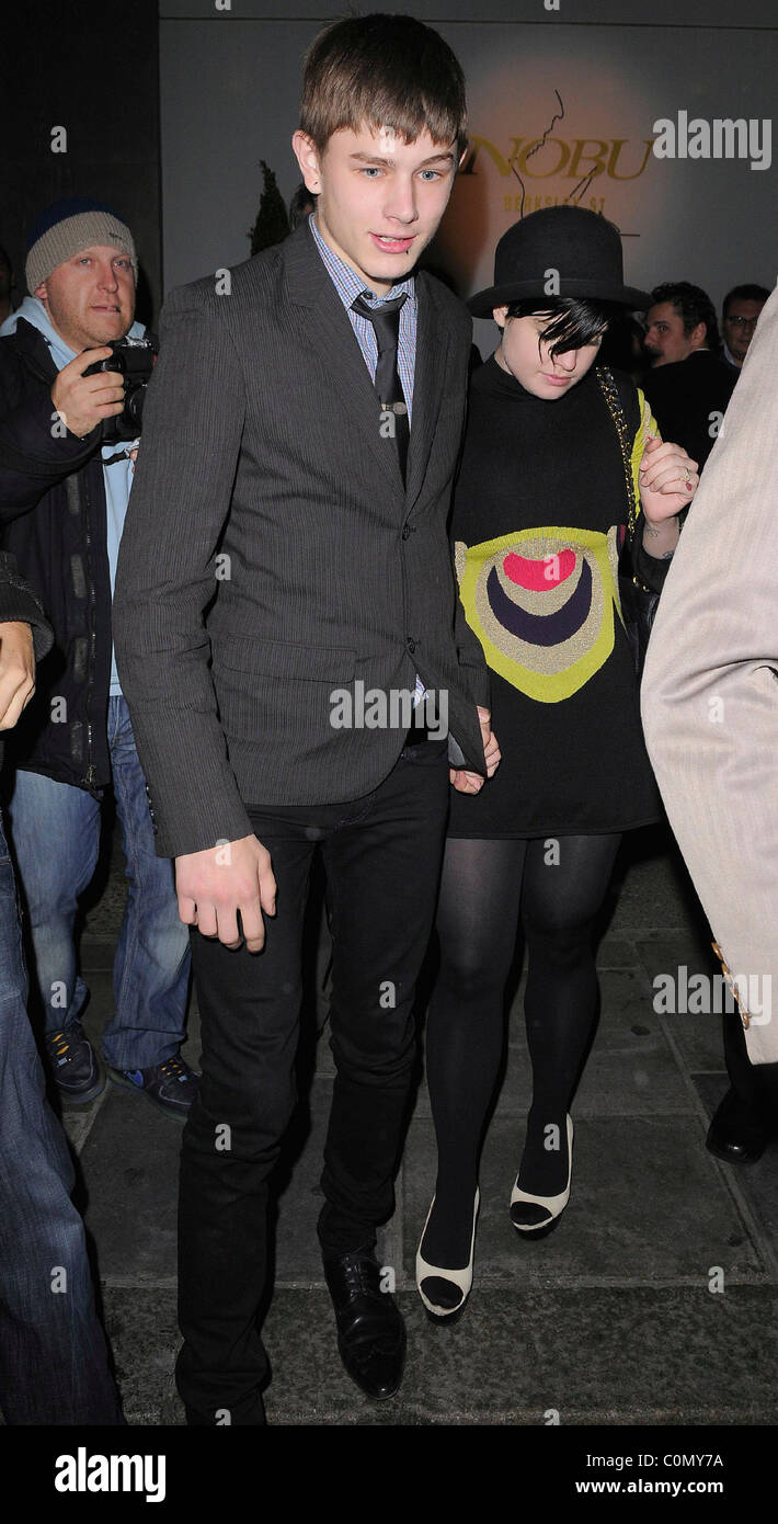 Kelly Osbourne and boyfriend Luke Worrell appear to be in high spirits ...