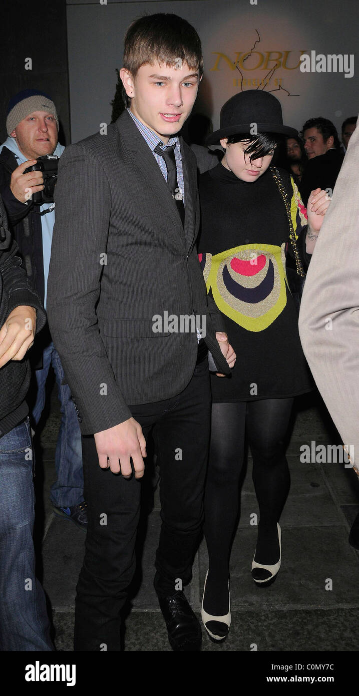 Kelly Osbourne and boyfriend Luke Worrell appear to be in high spirits ...